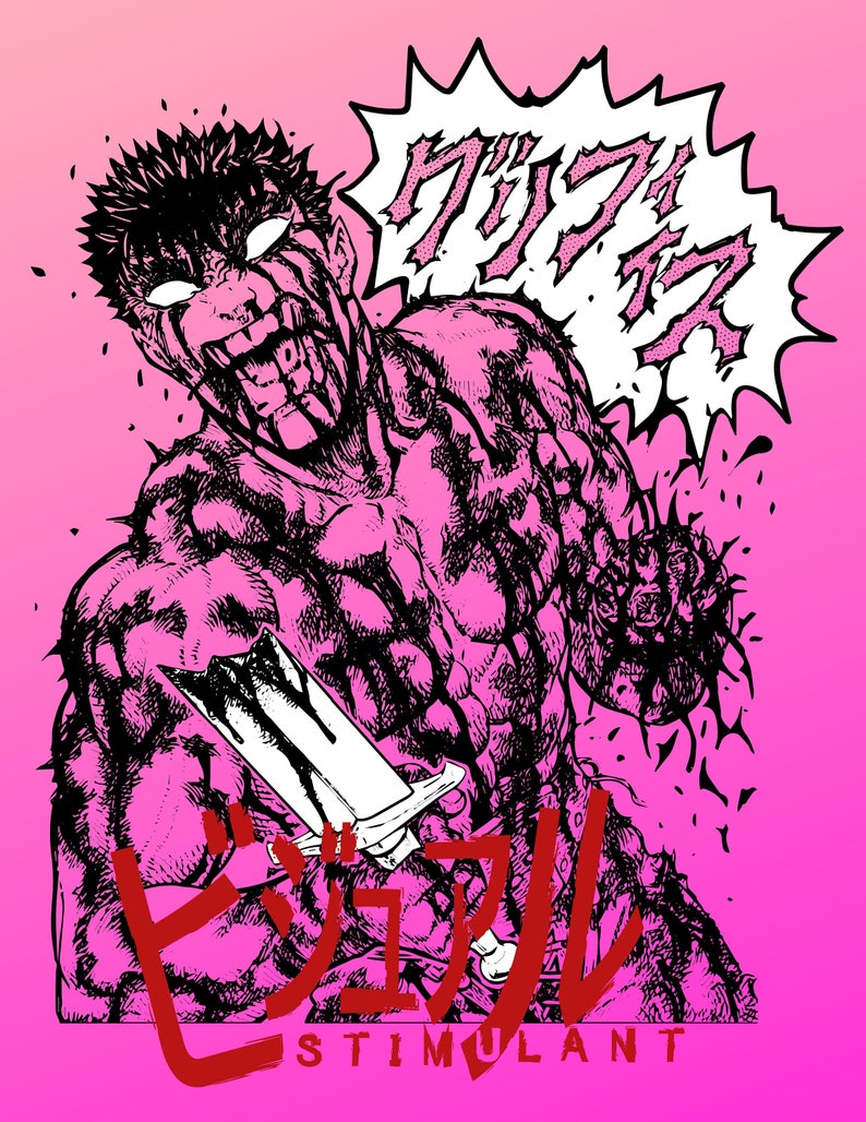 Visual Stimulant, Berserk, Guts, Black Swordsman, Black Outlines, Manga ...