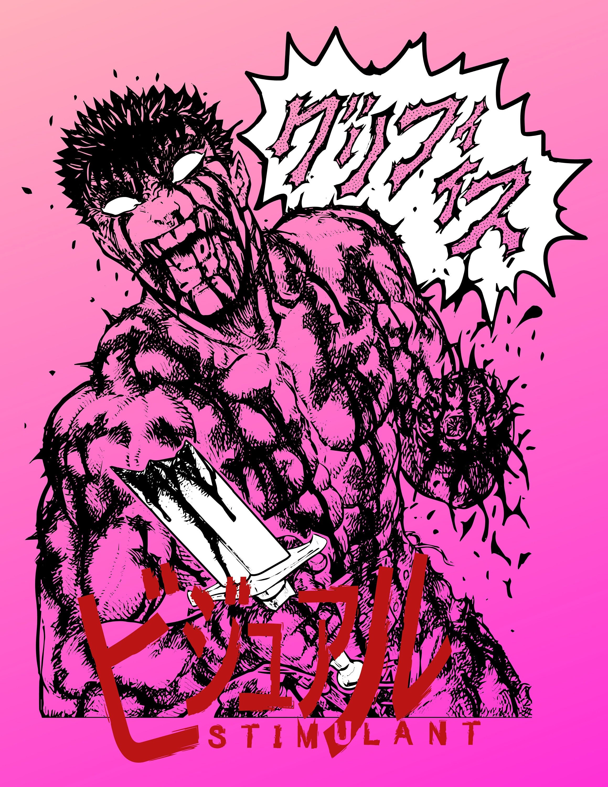 Visual Stimulant, Berserk, Guts, Black Swordsman, Black Outlines, Manga ...