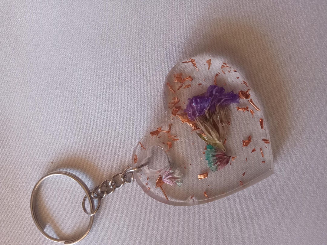 Heart Shaped Keychain - Etsy