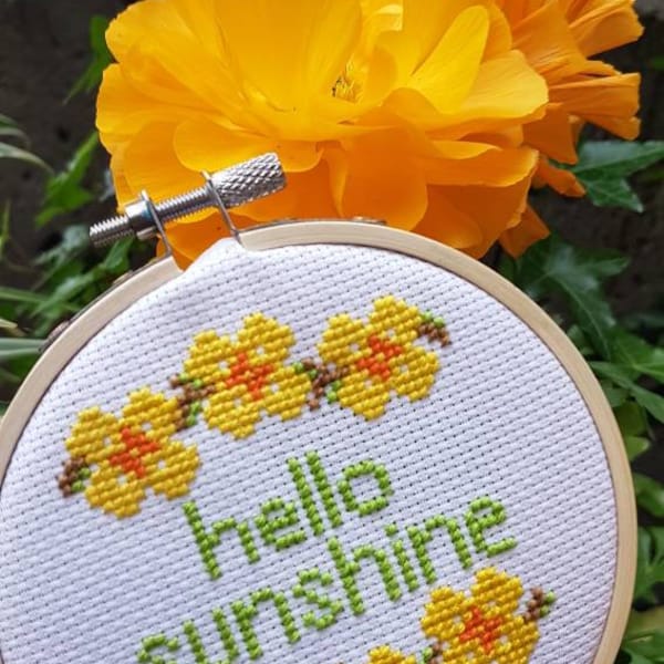 Sunshine Cross Stitch Pattern - Etsy