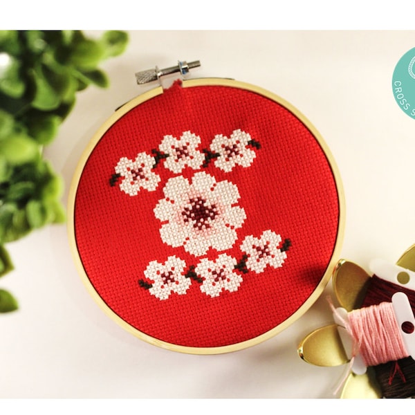Cherry Blossom Cross Stitch Patterns - Etsy