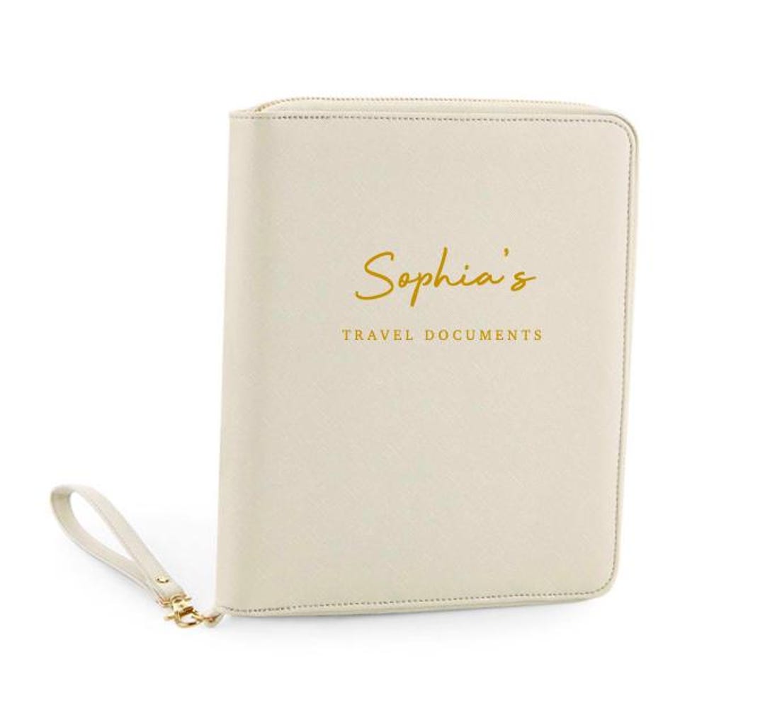 Personalised Travel Folder, Passports and Travel Documents Holder or ...