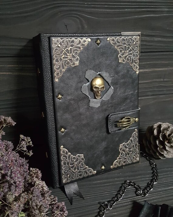 Gothic Style Notebook skull - Etsy