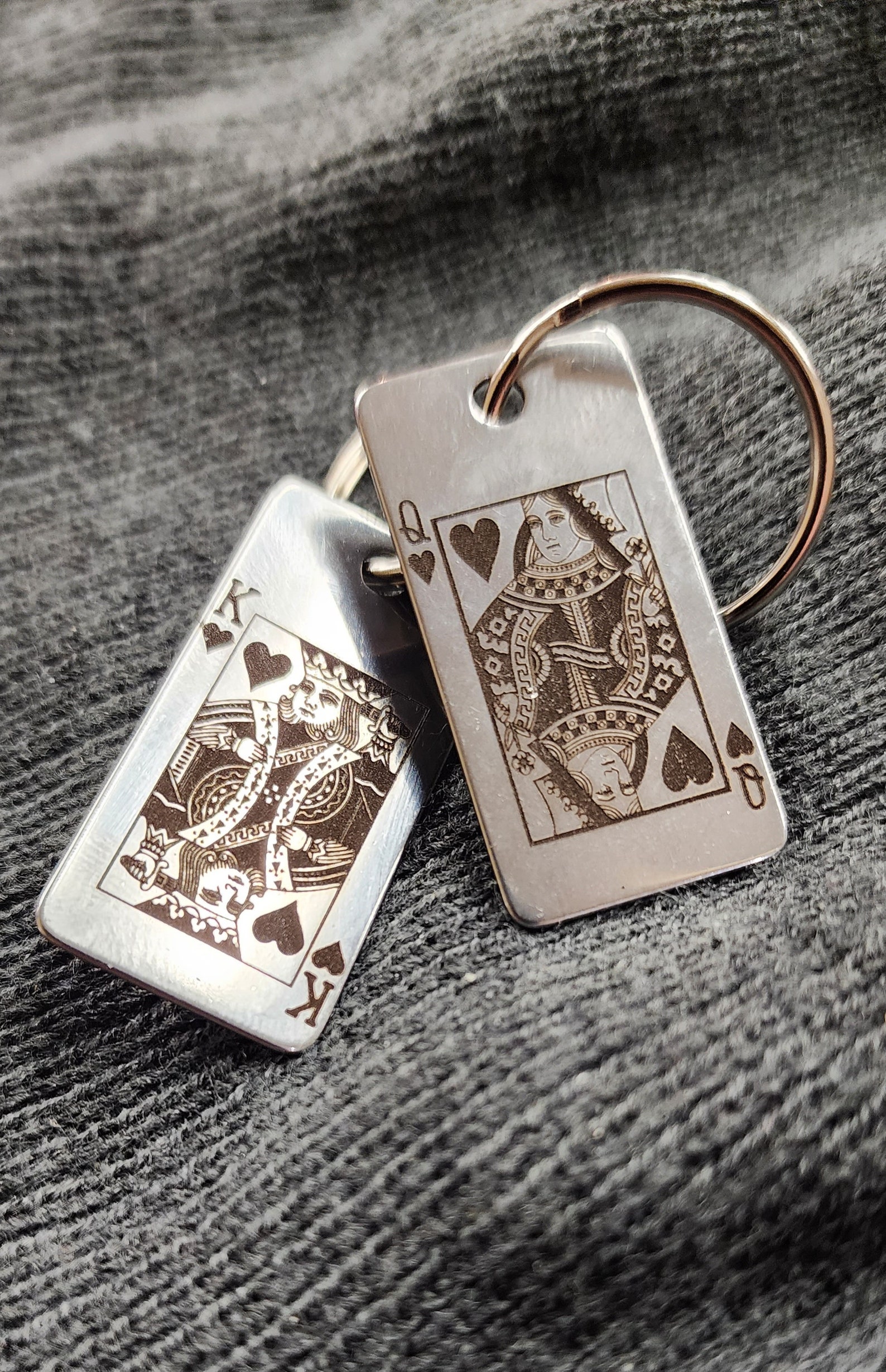 Custom Engraved Stainless Keychain - Etsy