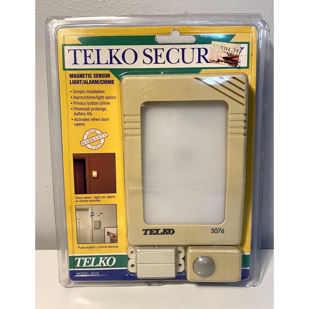 Telko Security Magnetic Sensor Light/alarm/chime Sealed Never Used - Etsy