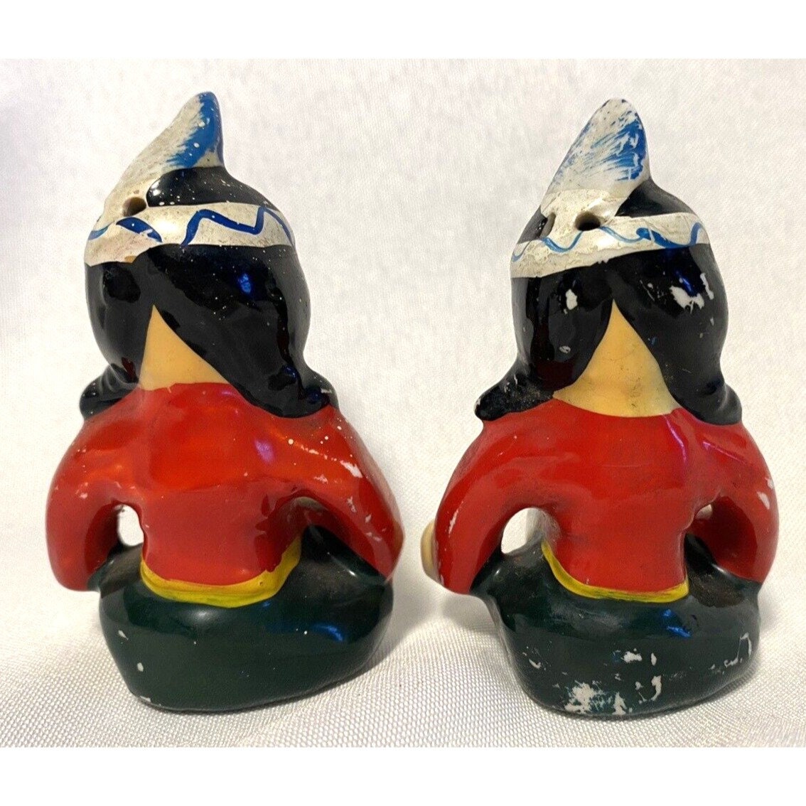 Vintage Enesco Indian Native American Indian Children Salt or Pepper ...