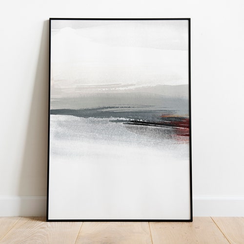 Gray Abstract Painting Print Abstract Wall Art Architecture - Etsy