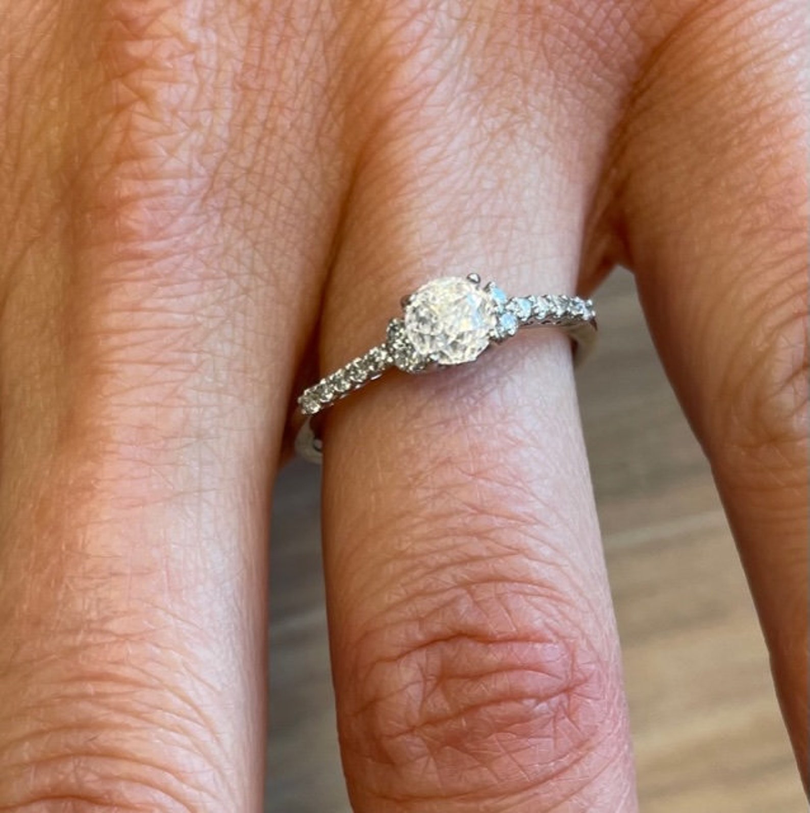 Crown of Light Diamond Engagement Ring - Etsy