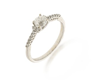 Crown of Light Diamond Engagement Ring Etsy