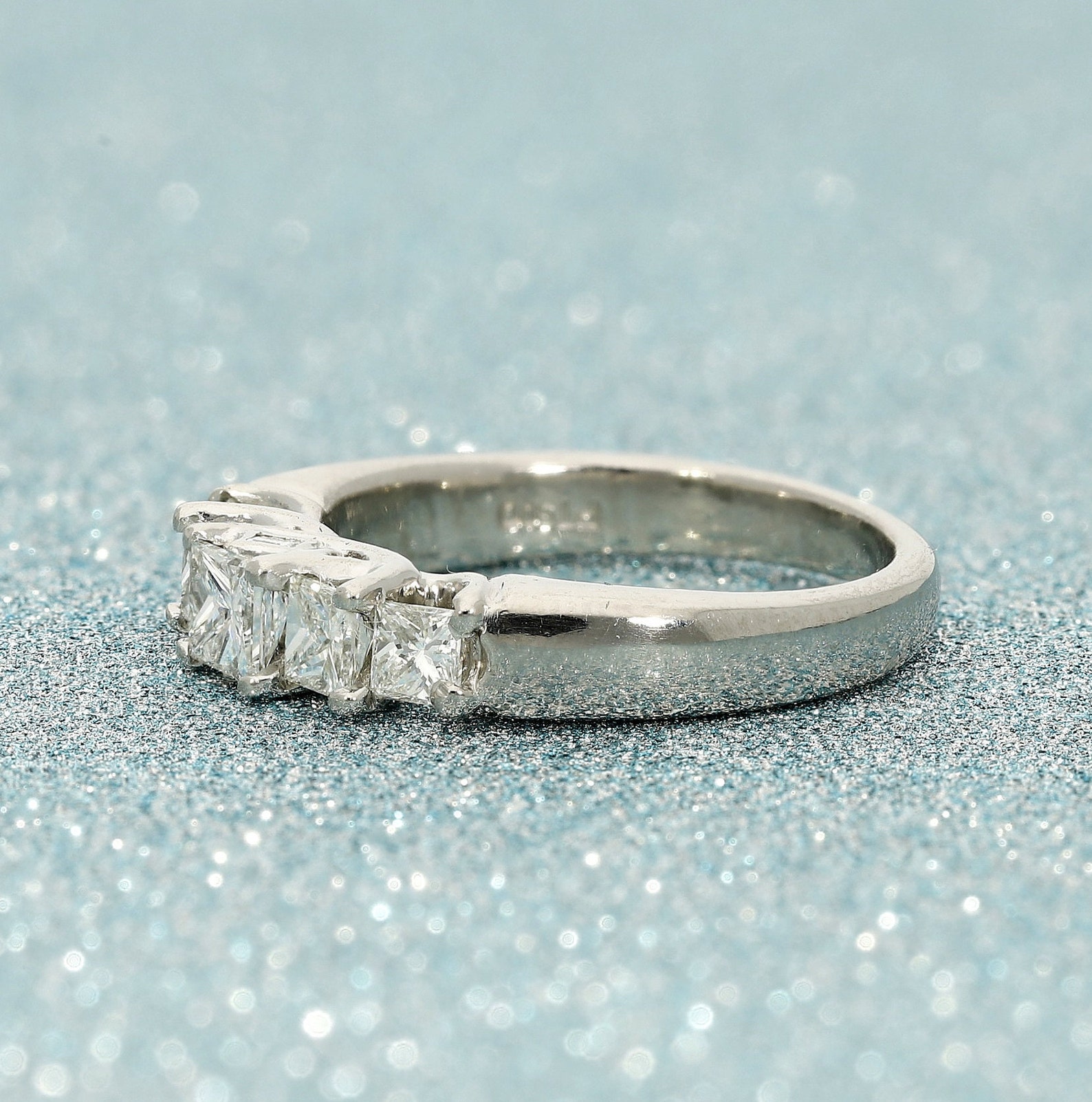 Platinum Diamonds Ring - Etsy