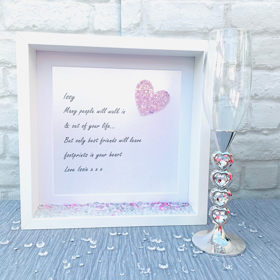 Friendship Footprints Best Friend Quote Picture - Etsy UK