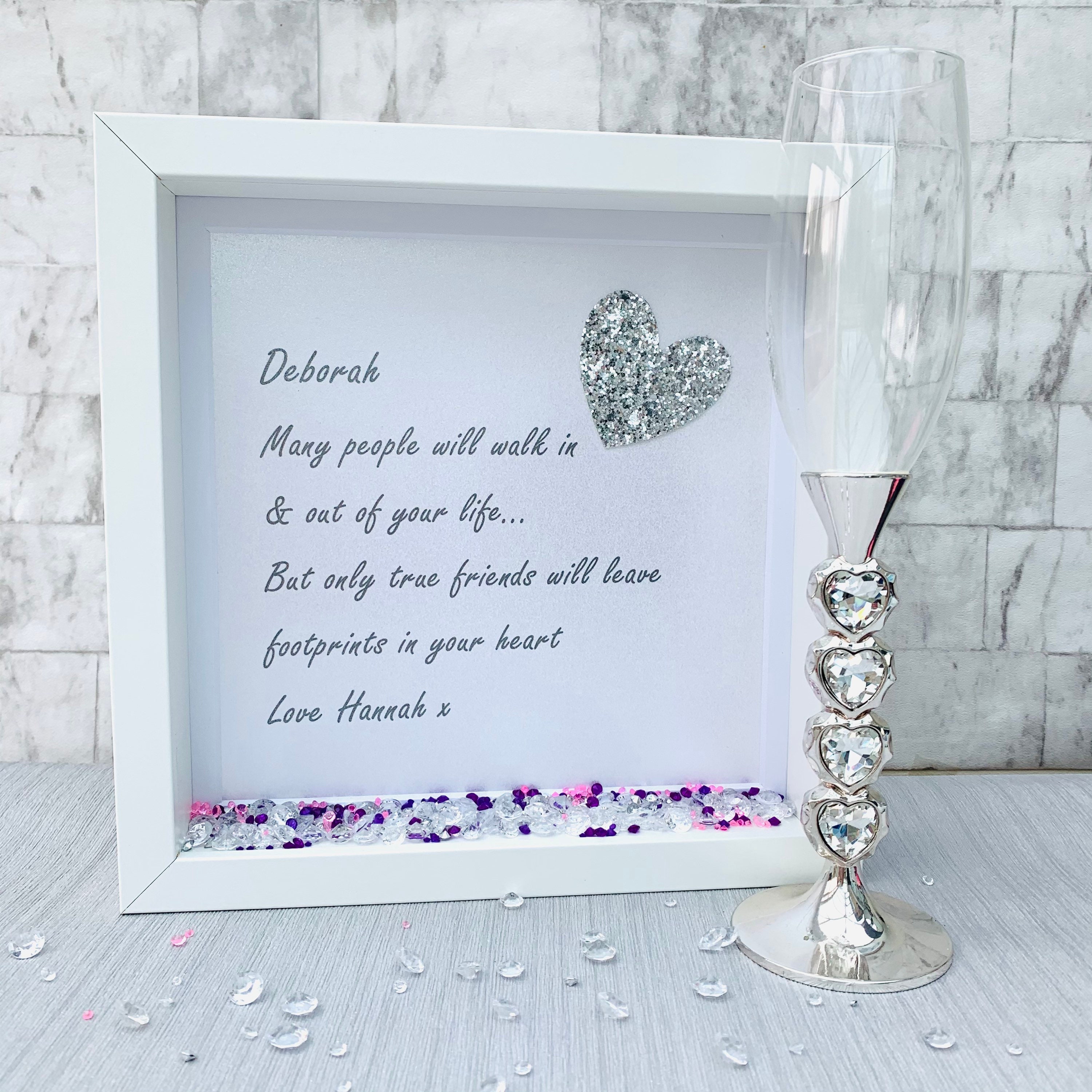 Friendship Footprints, Best Friend Quote Picture - Etsy UK