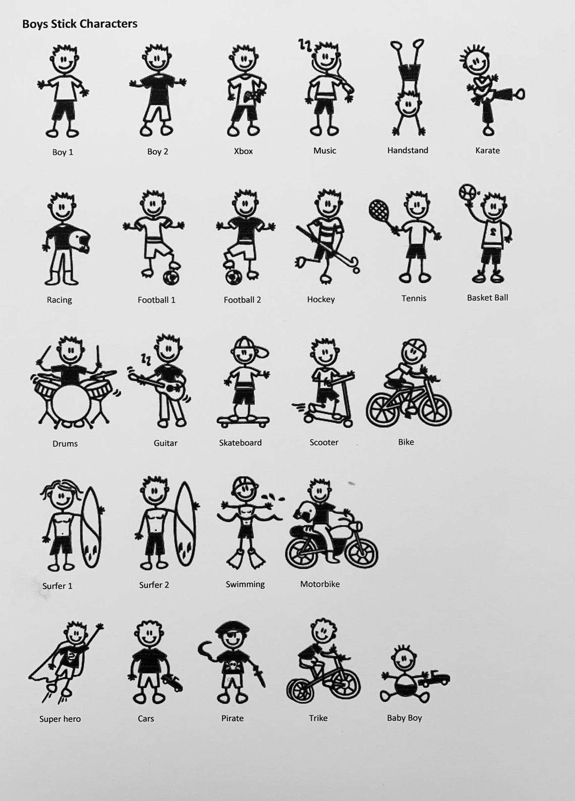 Dads Stick Character Frame Button Portrait - Etsy UK
