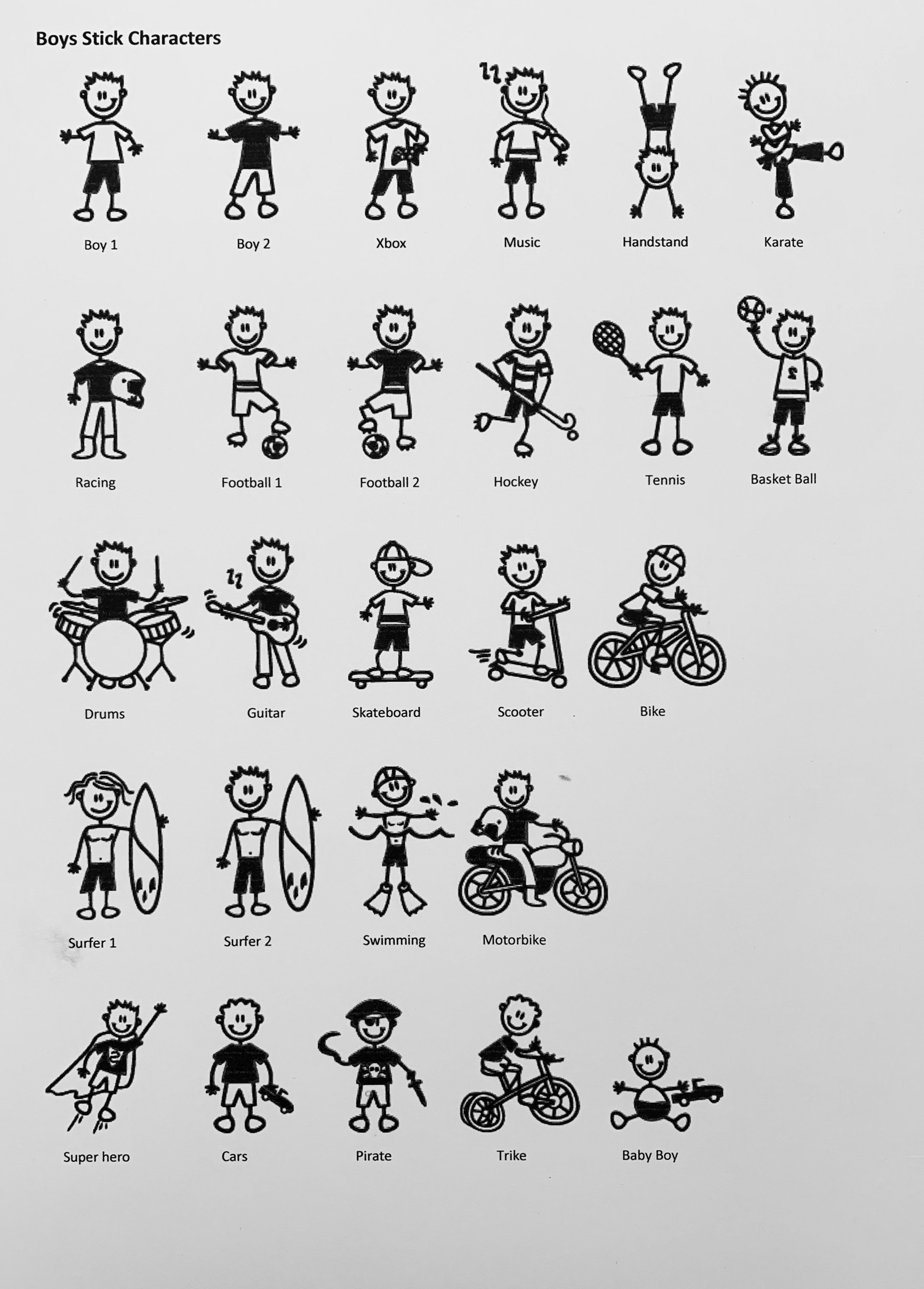 Stick Character Frame Family Gift Family Print Etsy stick-character-frame-family-gift-family-print-etsy