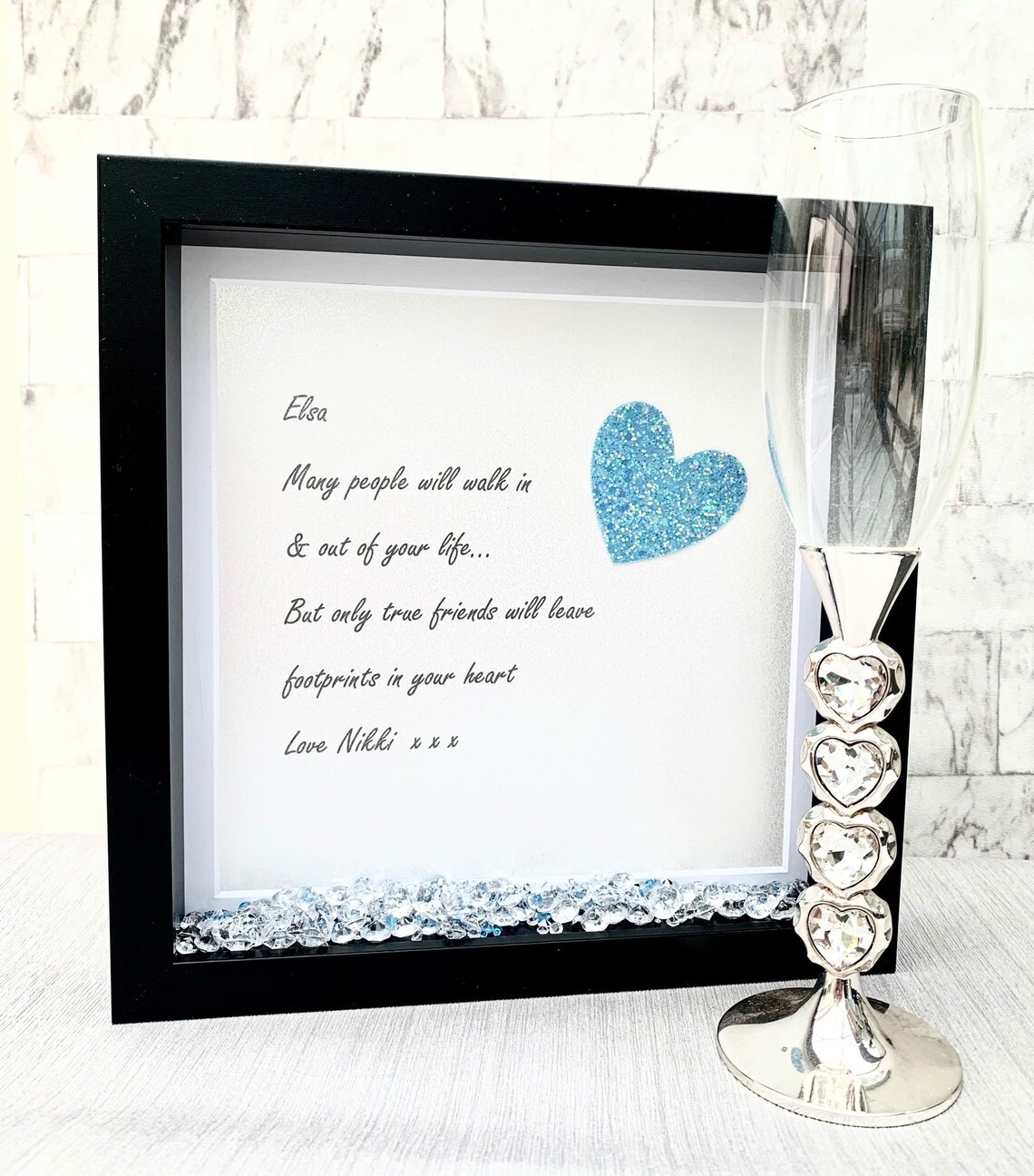 Friendship Footprints, Best Friend Quote Picture - Etsy UK