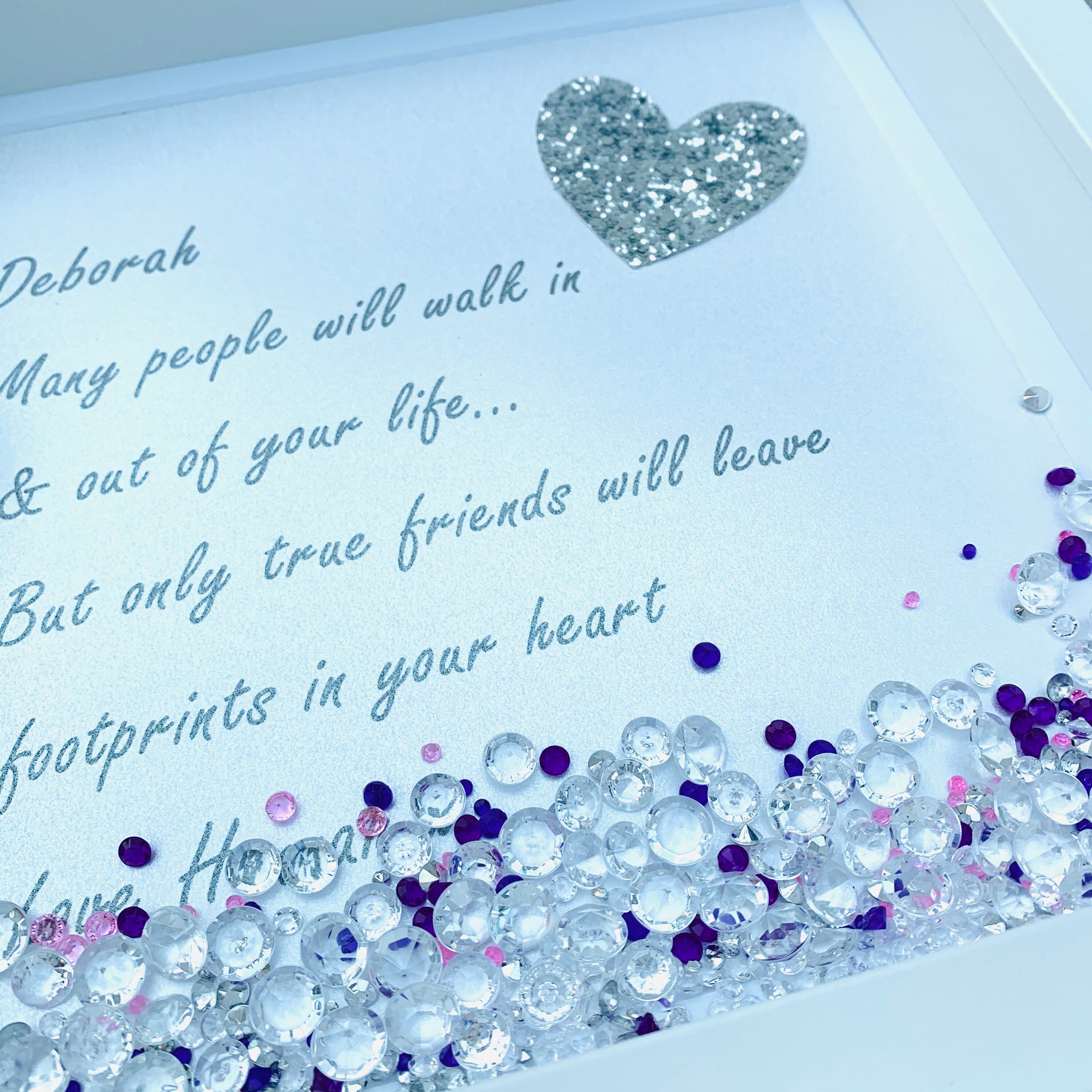 Friendship Footprints Best Friend Quote Picture - Etsy UK