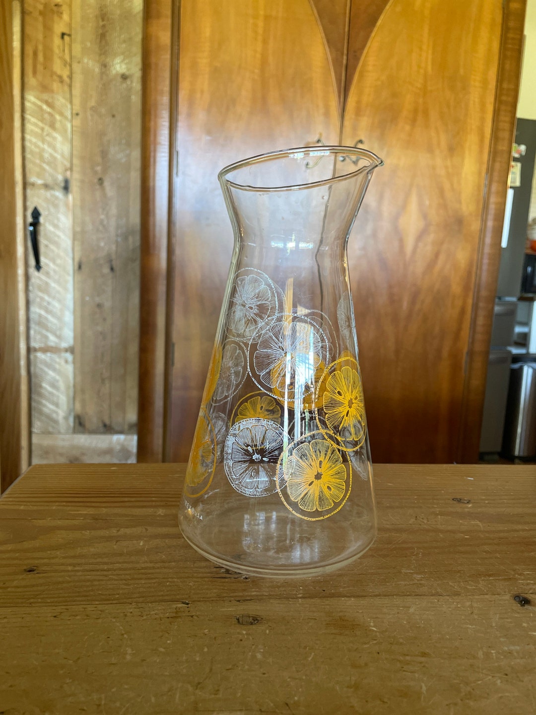 Vintage 70s Pyrex Glass Juice Pitcher - Etsy