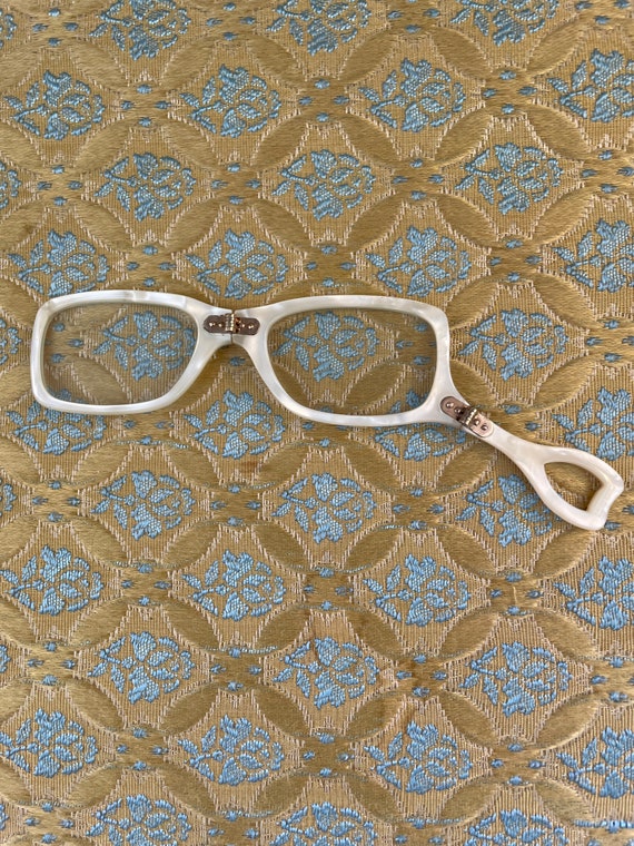 1940s Pearled Lucite Magnifying Glasses - Gem