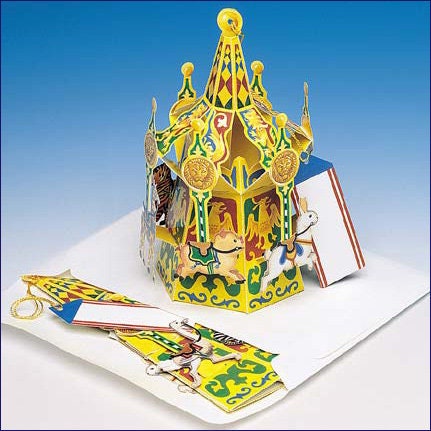 Classic Carousel Pop up Card - Rubber Band Activated! - Etsy