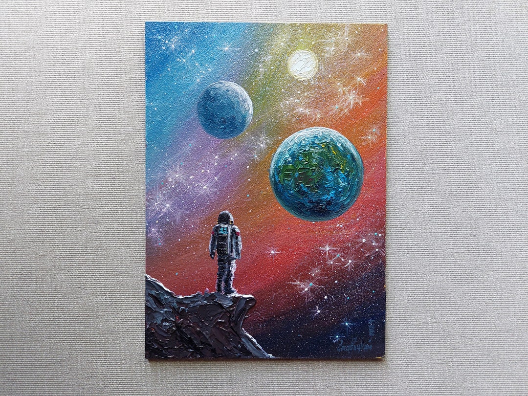 Magic of Space Original Oil Painting. at the Edge of the Universe Art ...