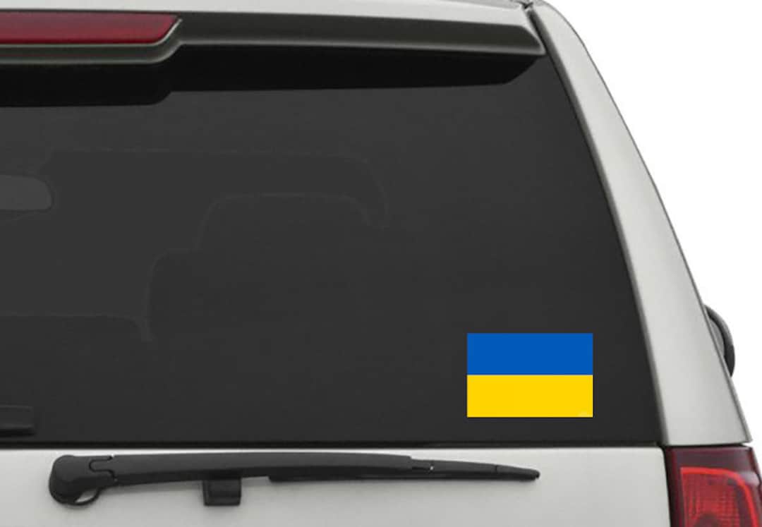 UKRAINE Flag Vinyl Decal - Etsy