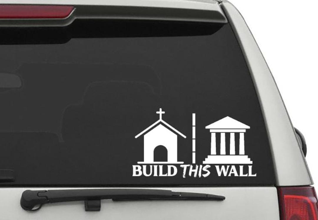 Build This Wall Vinyl Decal - Etsy