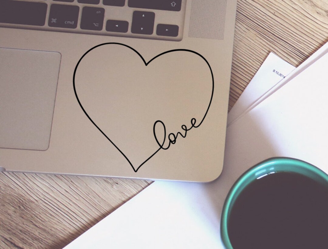 Love Heart Vinyl Decal - Etsy