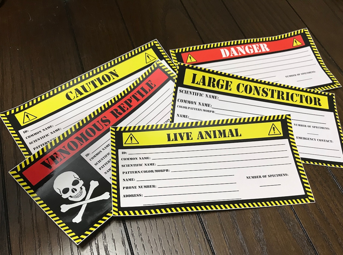 Live Animal Sticker 8in x 4in | Etsy