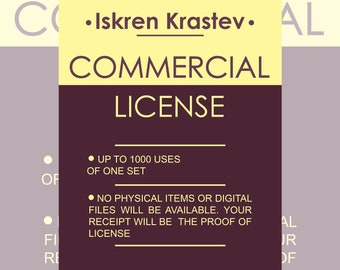 Commercial Use License for a One Set. - Etsy