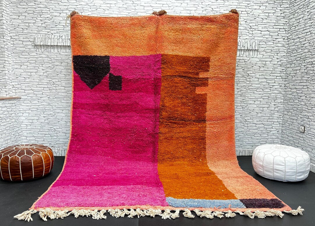 Custom Fabulous Boujad Rug, Authentic Moroccan Rug, Azilal Rug ...