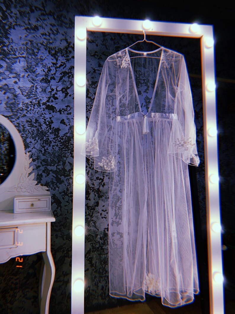 See Through Robe Boudoir Robe Boudoir Dress Bridal - Etsy