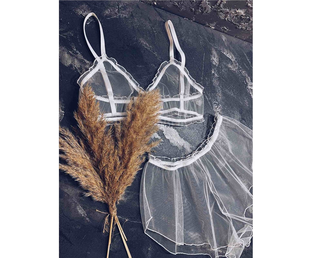 Transparent Pajamas Sexy Pajamas Pajama Shorts Mesh - Etsy