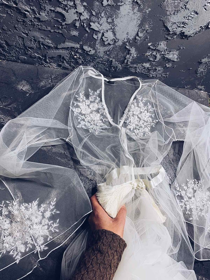 See Through Robe Boudoir Robe Boudoir Dress Bridal | Etsy