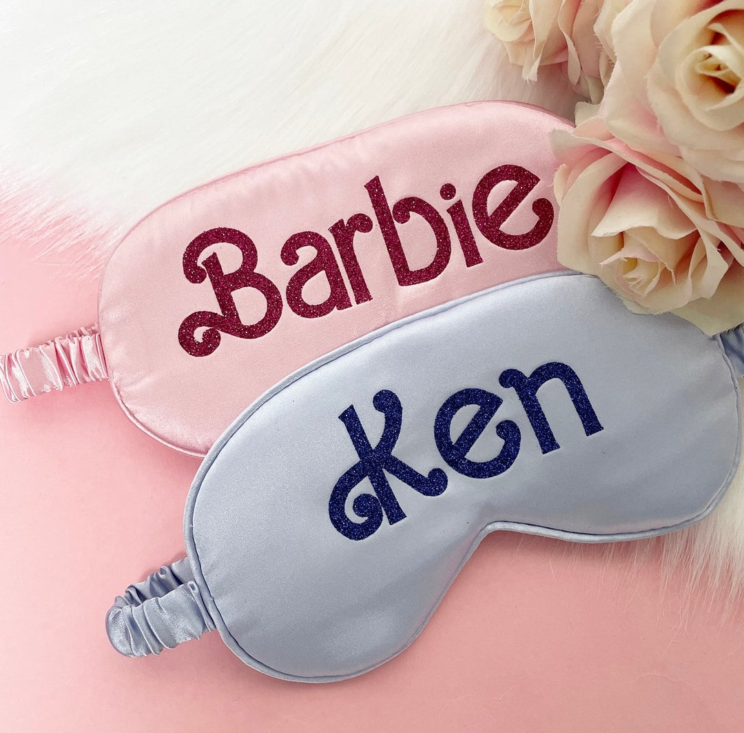 Barbie Silk Satin Eye Mask | Personalised Sleep Eye Mask | Barbie Font ...