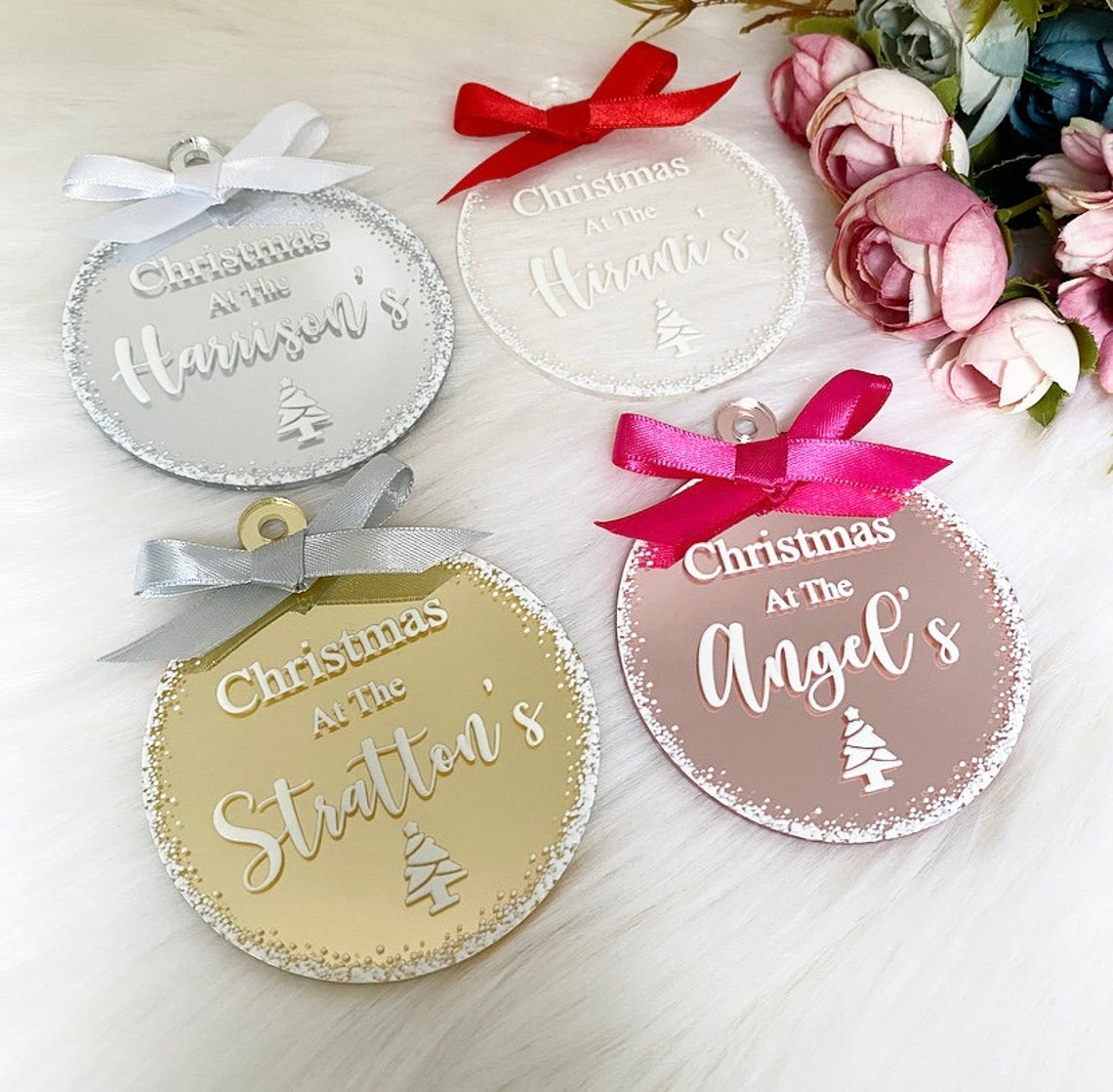 Christmas at the Bauble Personalised Christmas Tree - Etsy UK