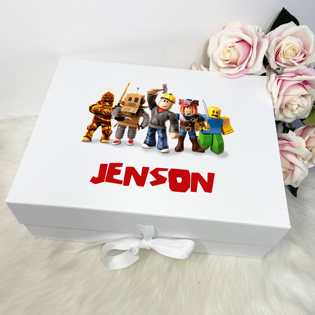 Personalised Roblox Gift Box With Lid and Ribbon Empty to Make Your Own ...