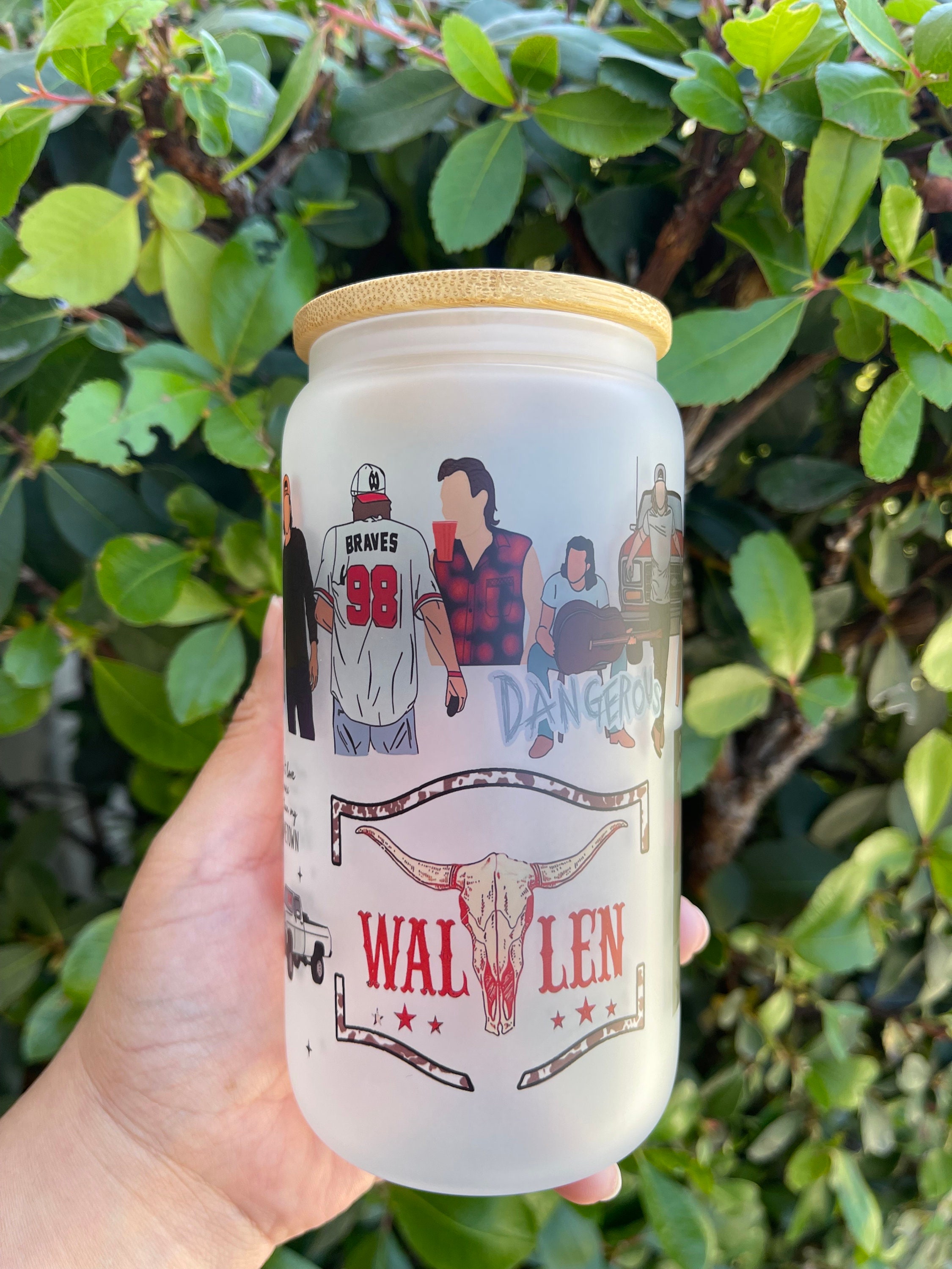 Morgan Wallen Libbey Glass Can, 16oz Glass Can, Morgan Wallen, Country ...