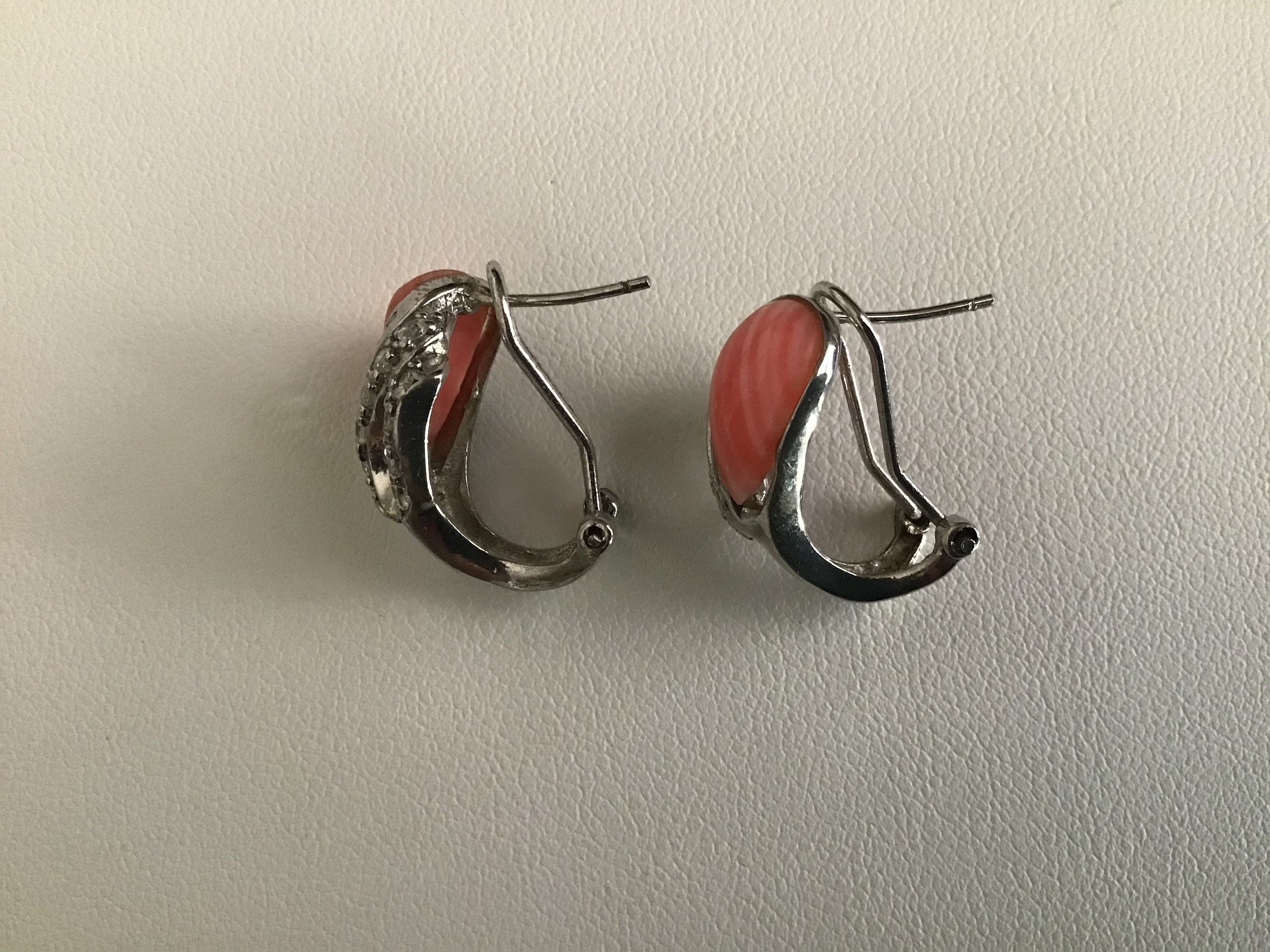 Vintage 80s Silver Earrings. Womans Earrings. CZ & Silver | Etsy