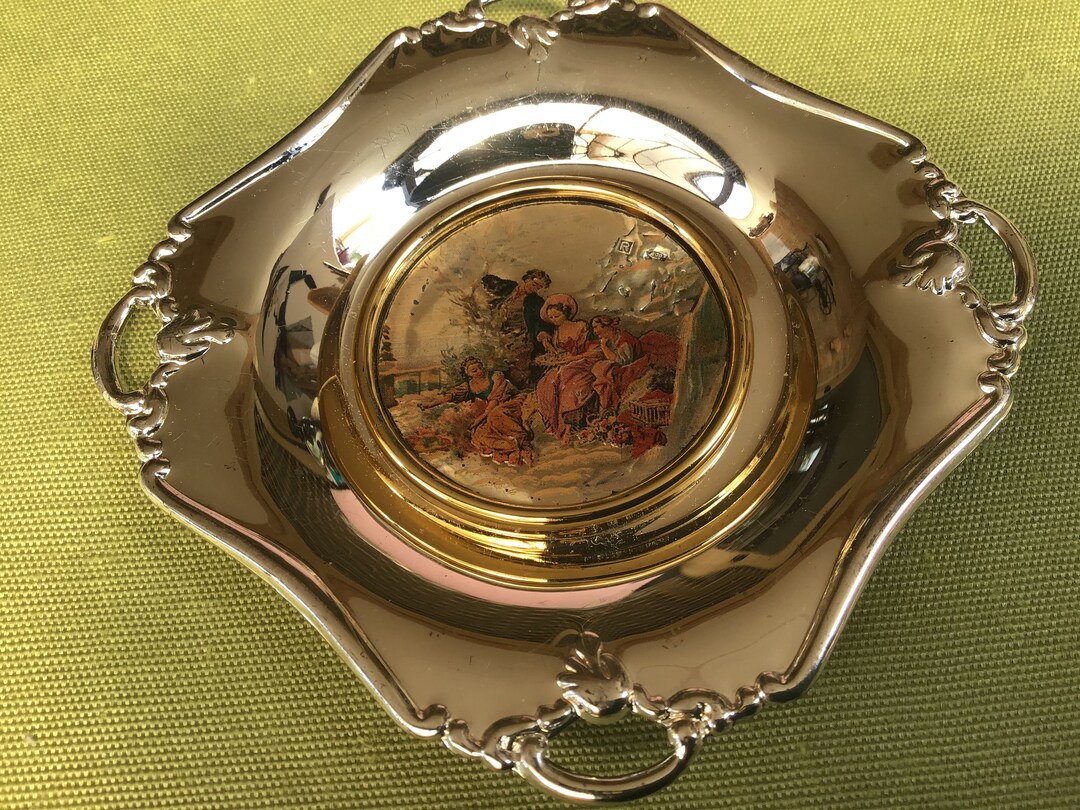 Vintage Italy Silver Plate / Table Decor - Etsy