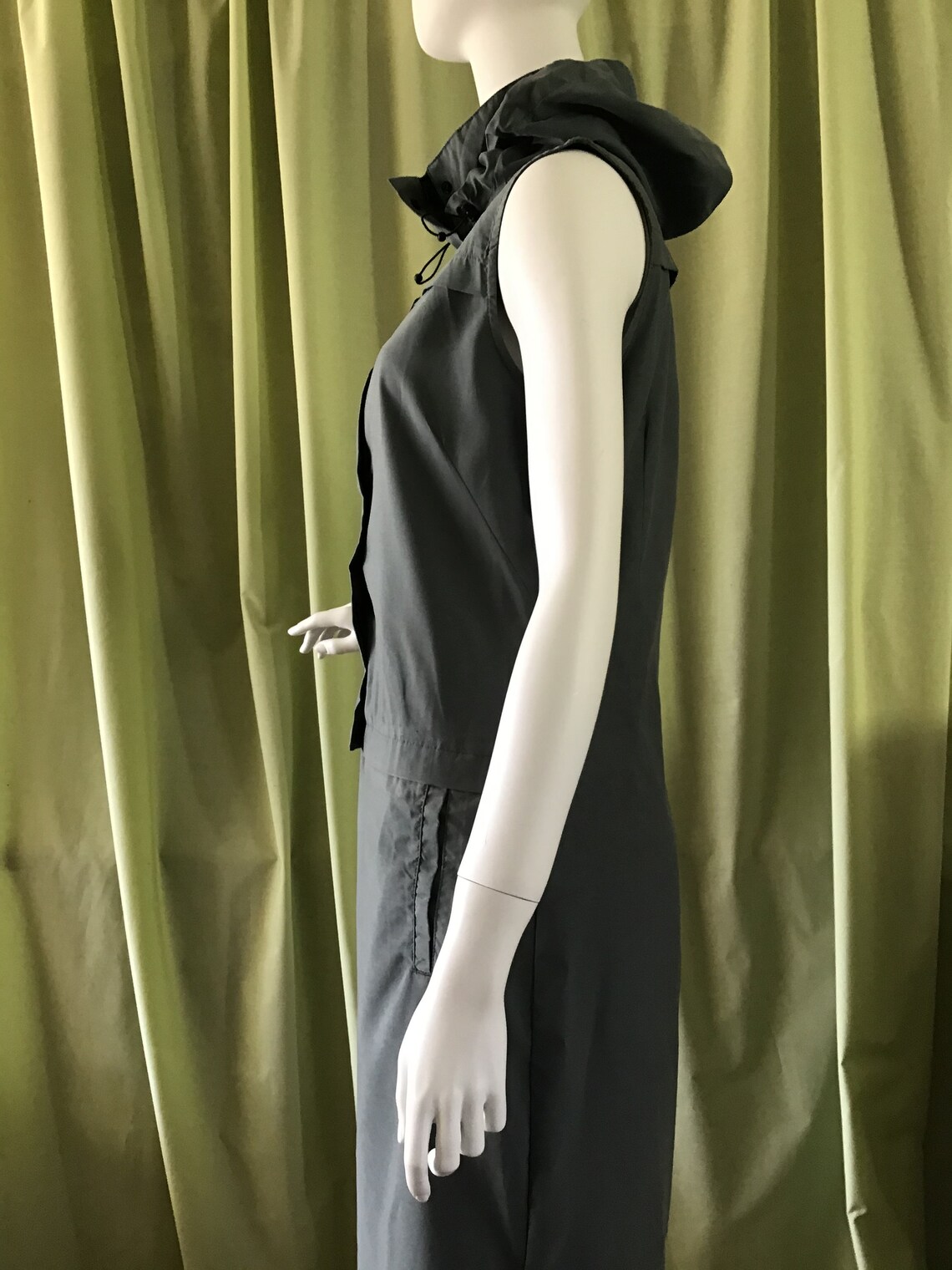 Vintage 80s Waterproof Dress. Rain Hooded Dress. Sleeveless - Etsy ...