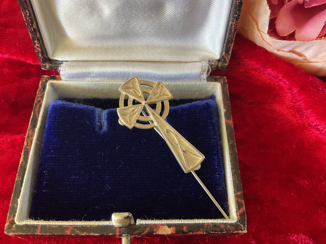 Vintage Silver Celtic Cross Pin/signed Celtic Cross Jewels/spiritual ...