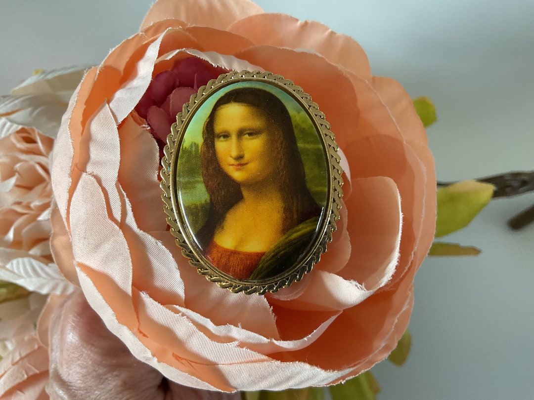 60’s Vintage Brooch Pin and Pendant/romantic Jewel/mona Lisa Brooch Pin ...