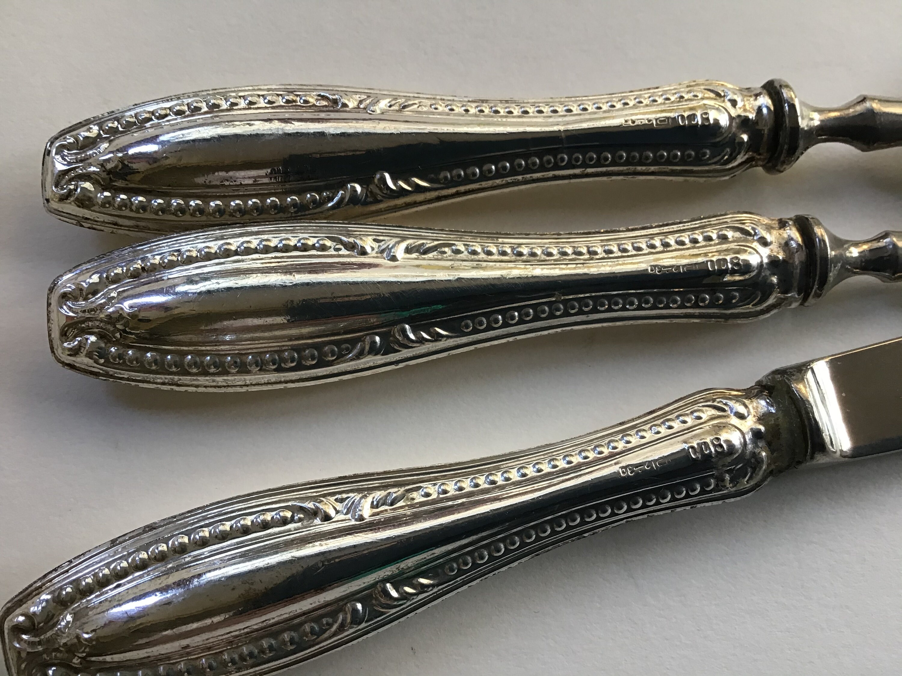 Vintage 50s Solingen Silver 800 Handle Dessert. Filigree - Etsy