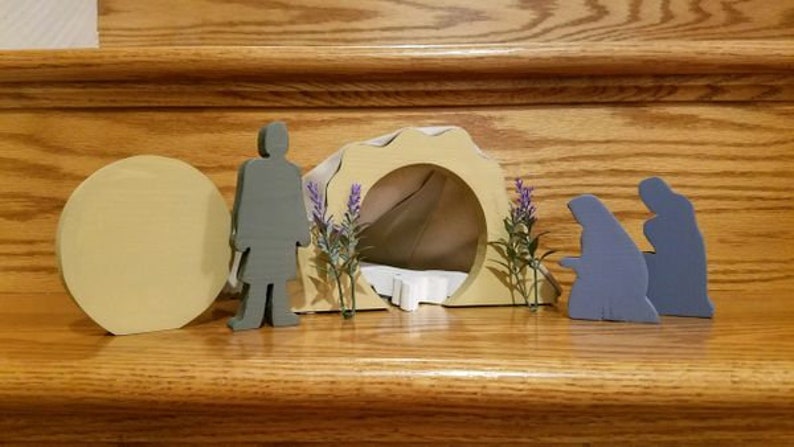 Wooden Catholic Lenten Holy Week Easter Resurrection Scene - Etsy