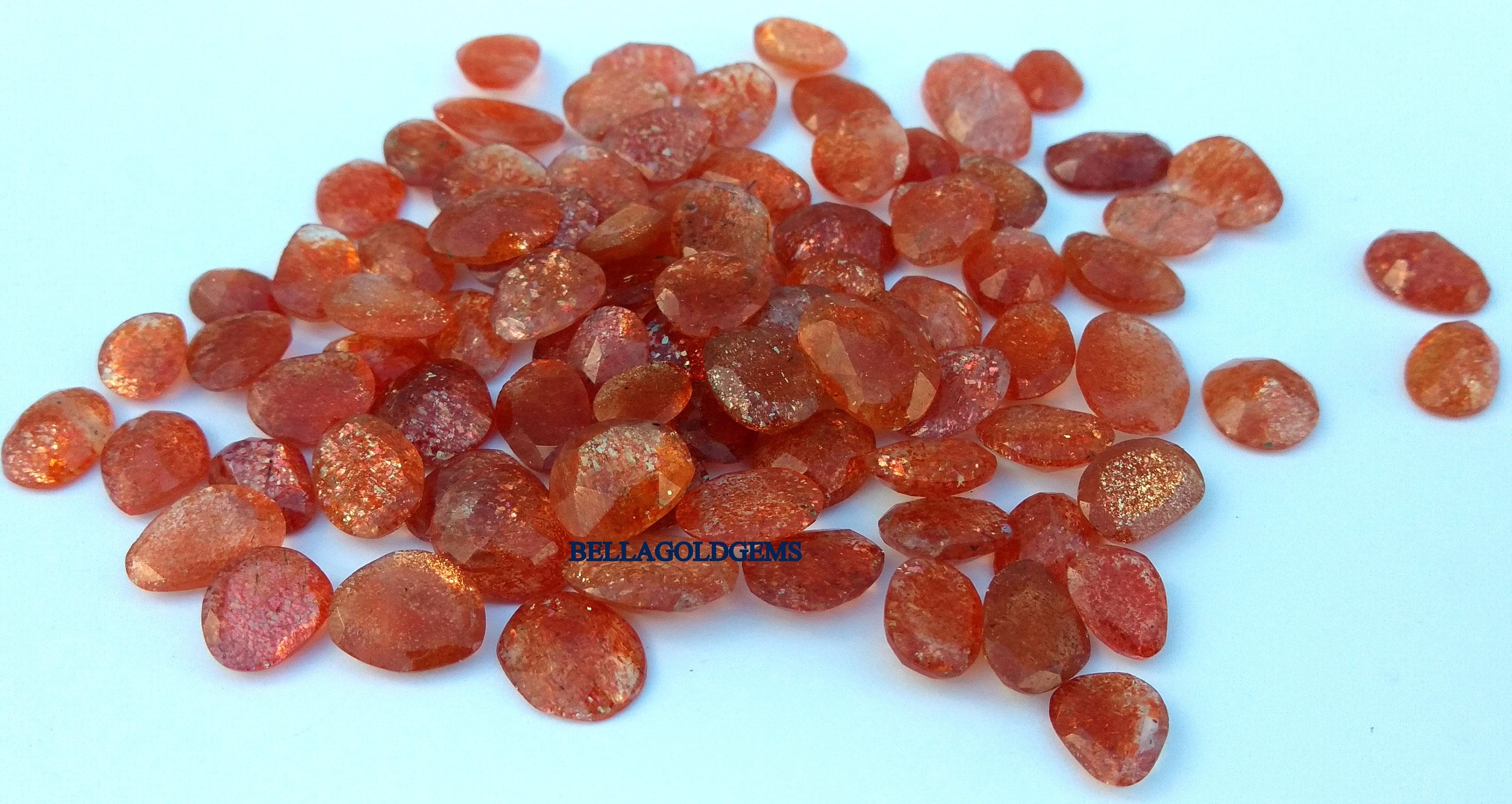 Natural Sunstone Dark Slice Rose Cut Sunstone Rose Cut | Etsy