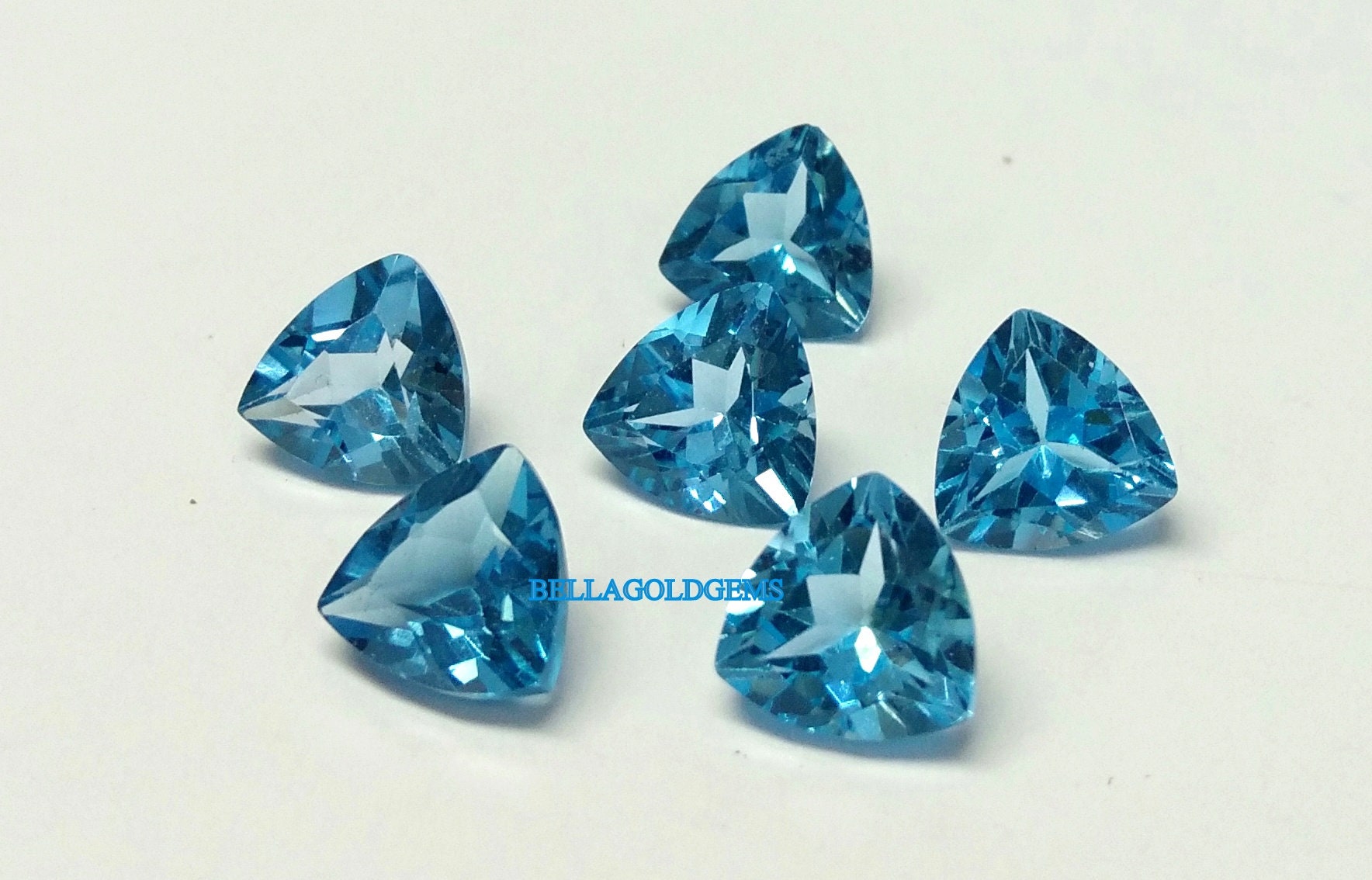 4 MM Swiss Blue Topaz AAA Quality Natural Swiss Blue Topaz | Etsy