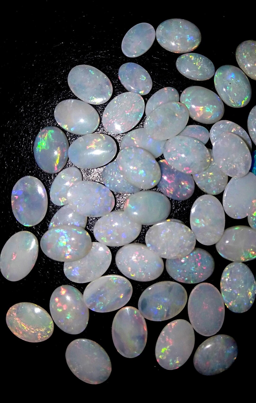 Australian Opal - 3x5mm Australian Oval Opals Cabochon - Loose Stones ...