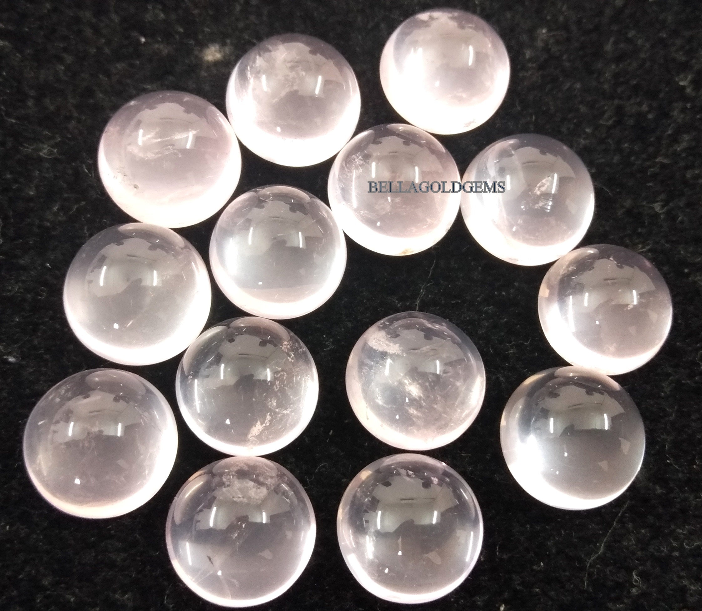 9 MM Rose Quartz Round Cabochons Natural Good Quality Rose - Etsy