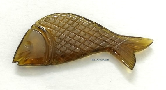 Natural Tourmaline Fish Carved Stone Fancy Fish Shape | Etsy