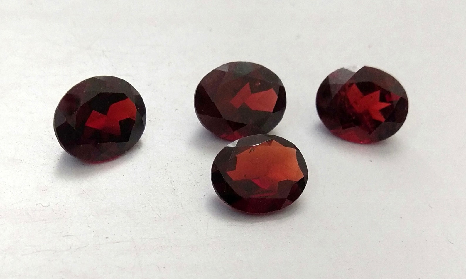 10x12mm Garnet Oval Faceted Gemstone Oval Garnet Gemstone - Etsy